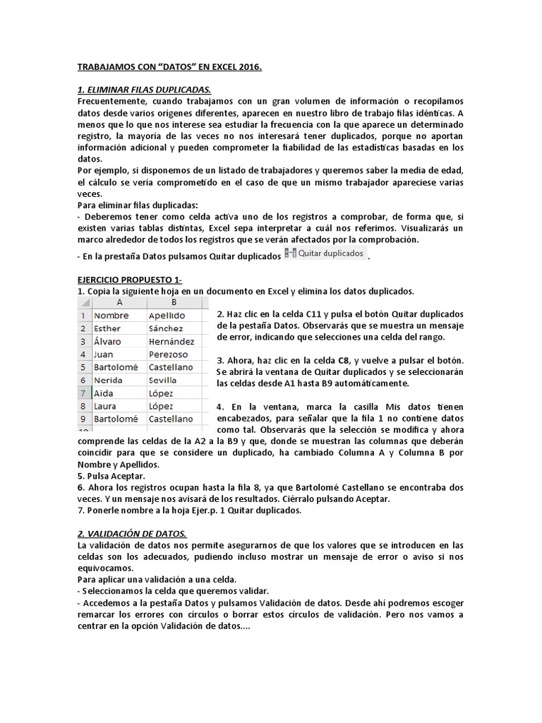 Ficha 3-Datos | PDF | Microsoft Excel | Ventana (informática)