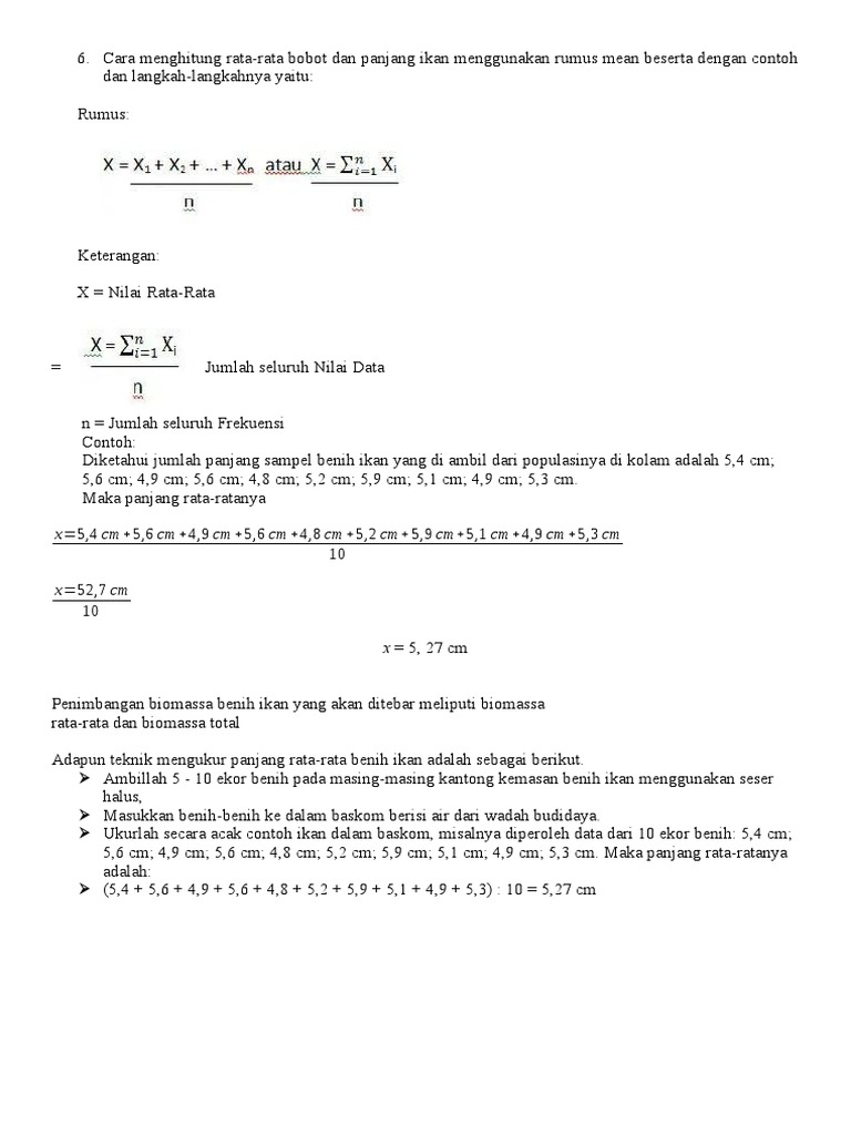 Cara Menghitung Rata-Rata | PDF | Kesehatan Holistik | Sains & Matematika