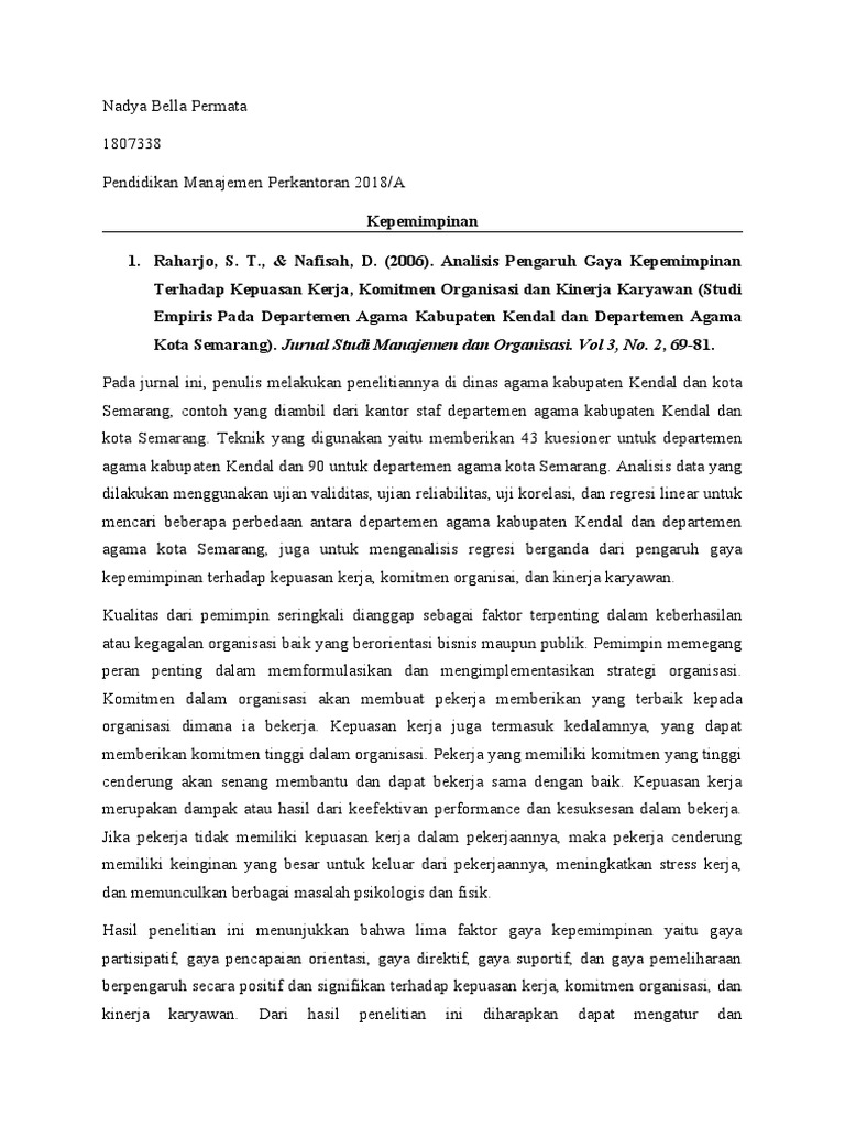 Nadya Bella Permata - Anotasi Jurnal | PDF