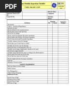 Grader Daily Inspection Checklist | PDF