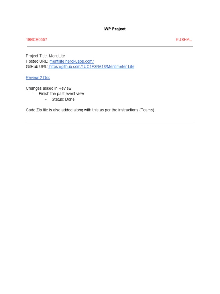 IWP Project R3 PDF | PDF