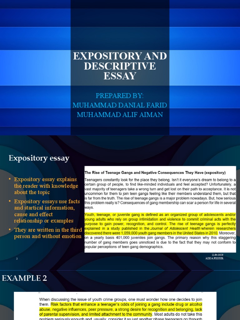 Tutor 4 - Expository and Descriptive Essay | PDF | Science ...