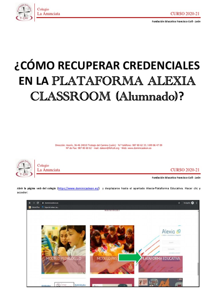 Acceso Alexia Classroom 5.º y 6.º EP | PDF | ciberespacio ...