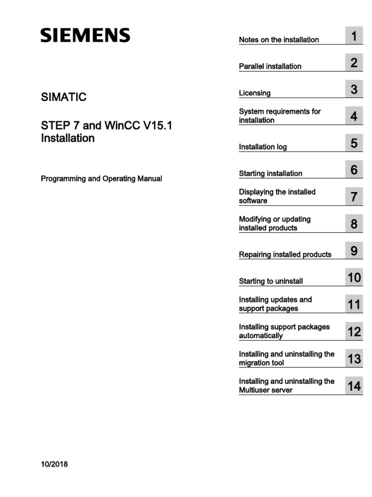Simatic Step 7 and Wincc V15.1 Installation | PDF | Microsoft Sql ...
