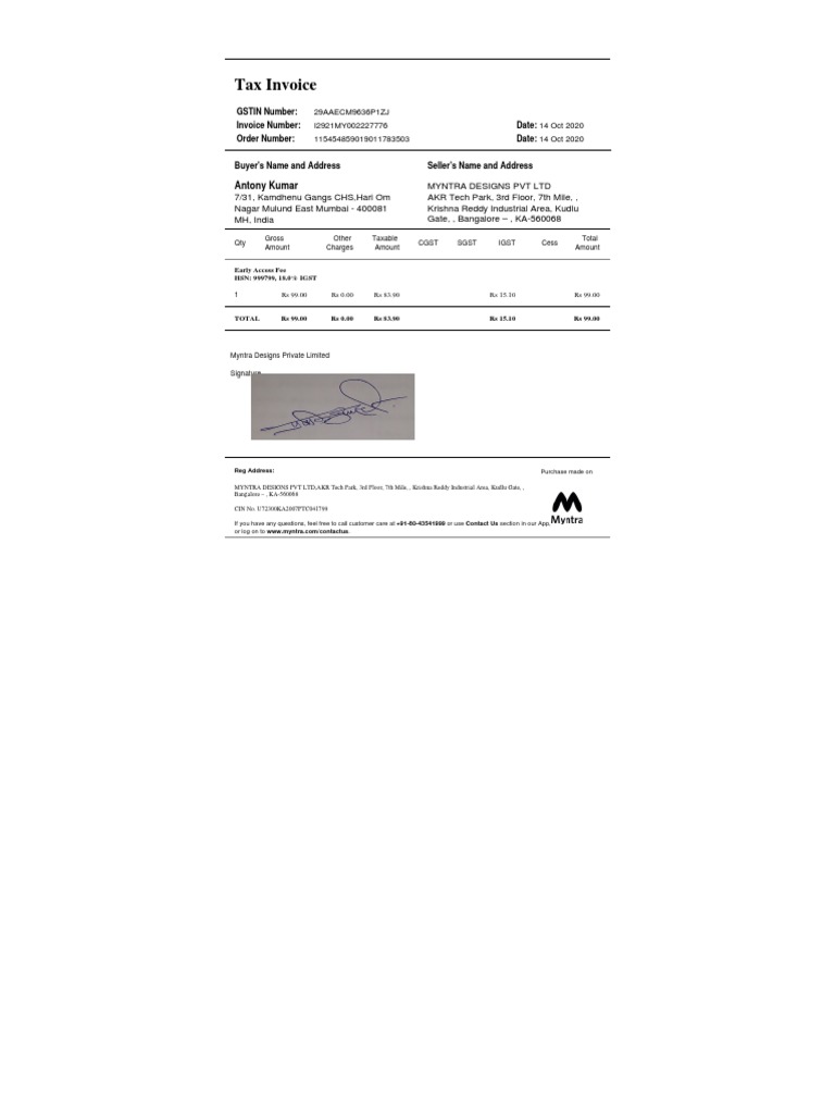 serviceCustomerInvoice PDF | PDF