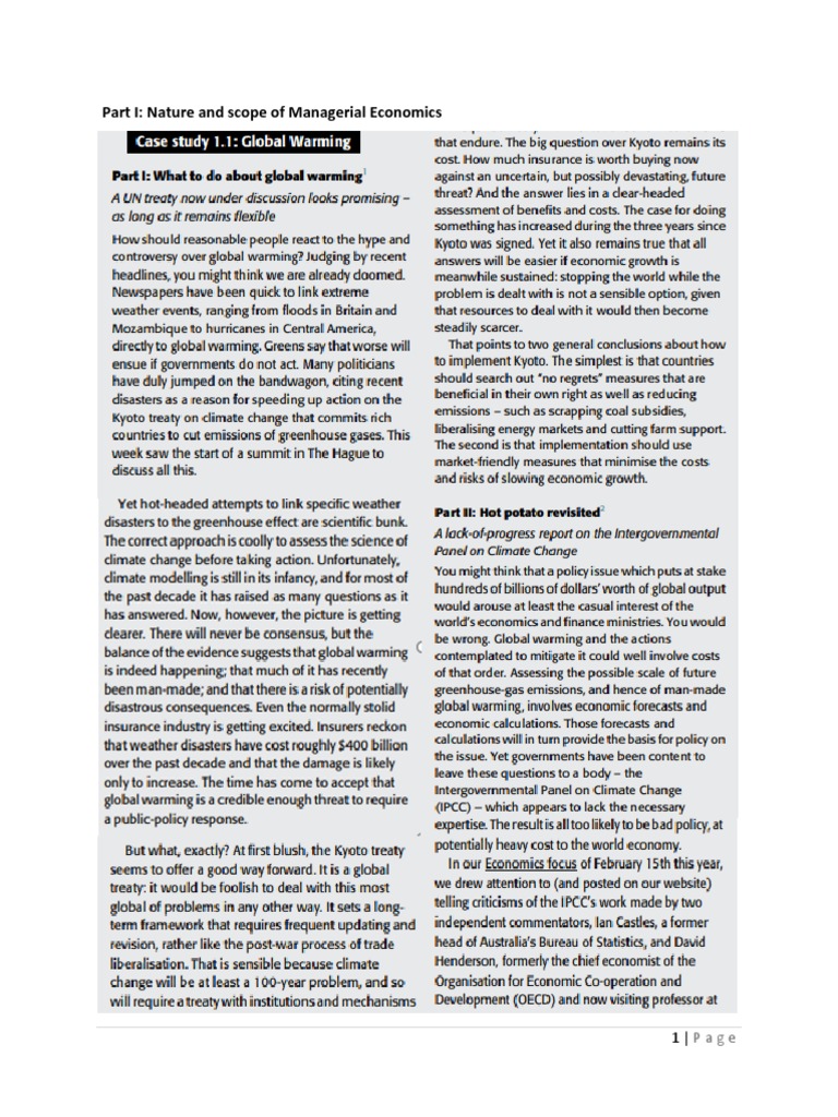 Managerial Economics Case Studies | PDF | Economics | Economies