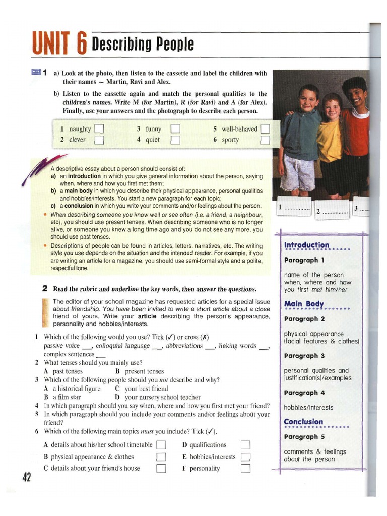 Describing People - B1 | PDF