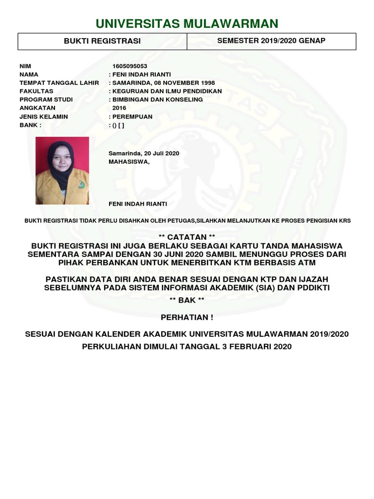 Data3 Appweb Ukt Public .. Upload Keringanan Ukt 16050950532001 Pendukung Akademik | PDF
