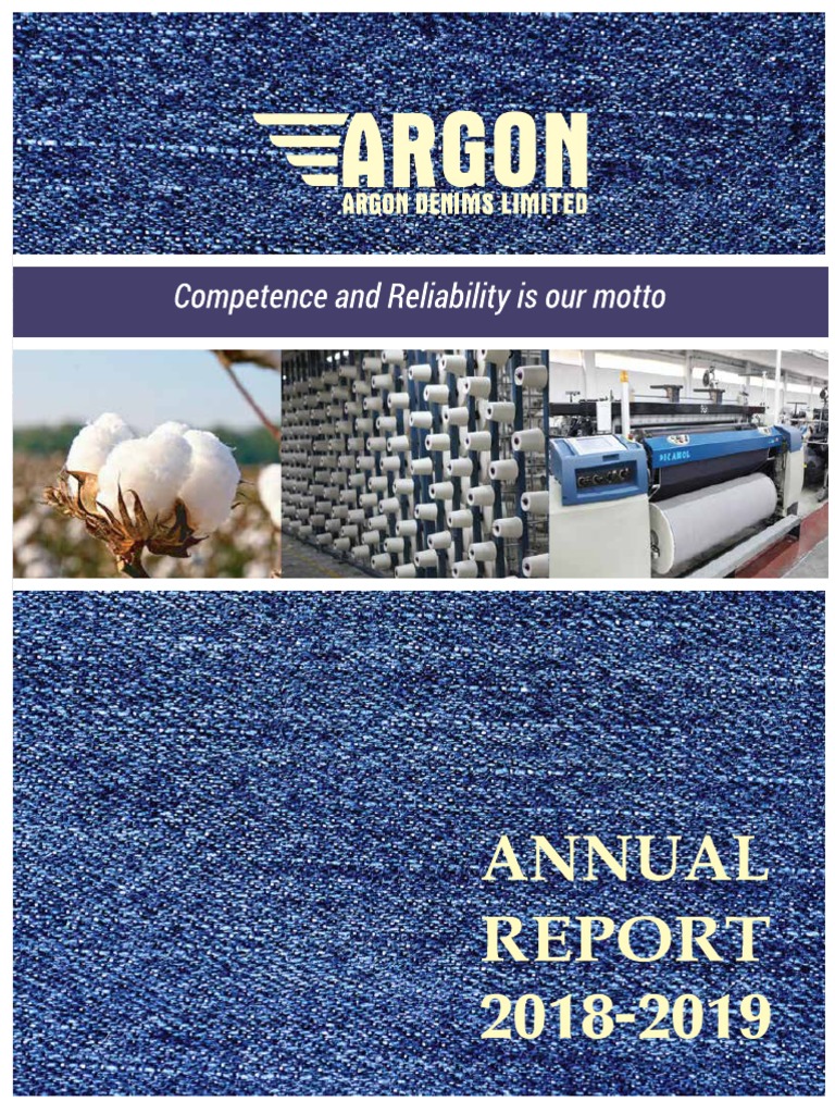 Argon Denims LTD Annual Report 2018-2019 | PDF | Dividend | Financial ...
