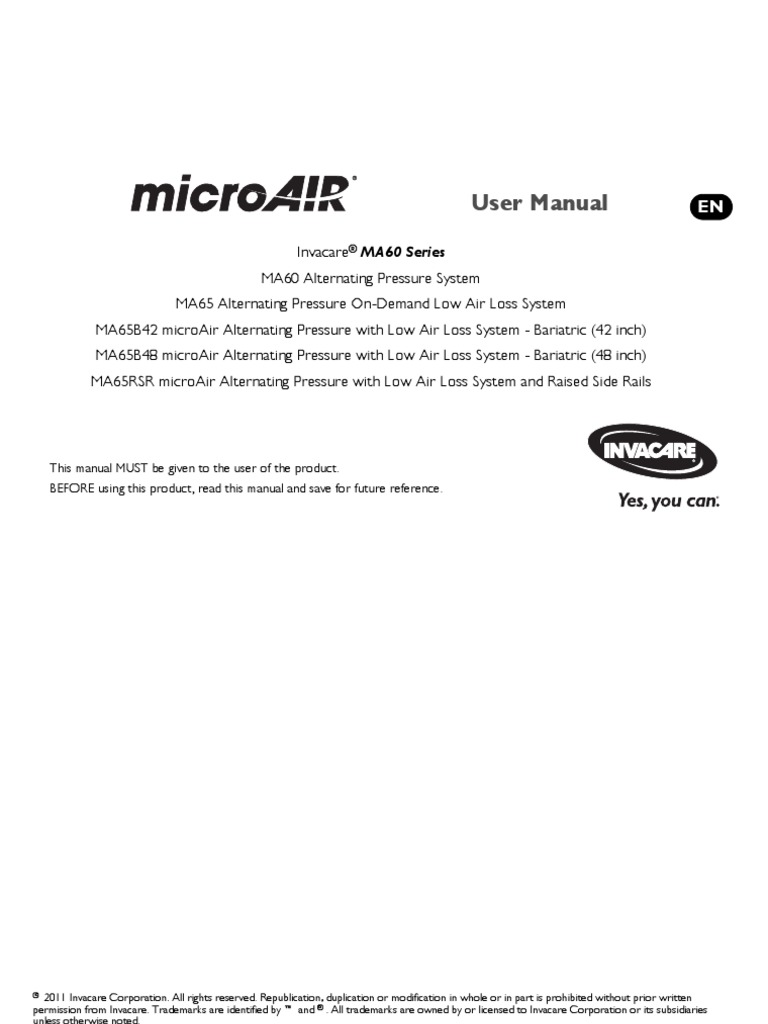 MicroAIR MA65 PDF | PDF | Bed | Electrical Connector