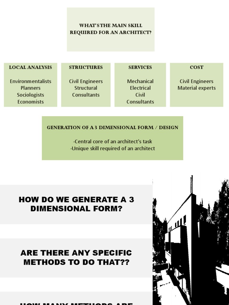 What'S The Main Skill Required For An Architect? | PDF | Architect ...