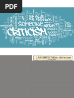 Types of Architectural Criticism, Wayne Attoe | PDF | Criticism | Normative