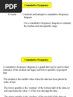 Cumulative Frequency Graphs Worksheet | PDF | Quartile | Percentile