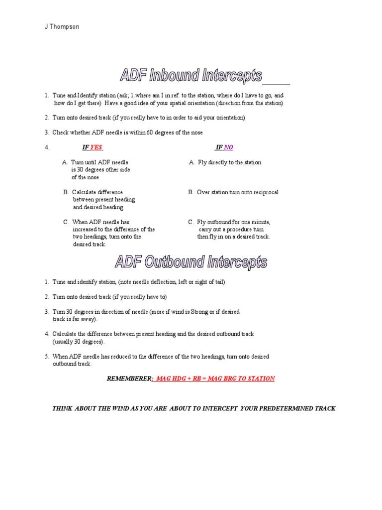ADF Predetermined Tracking | PDF