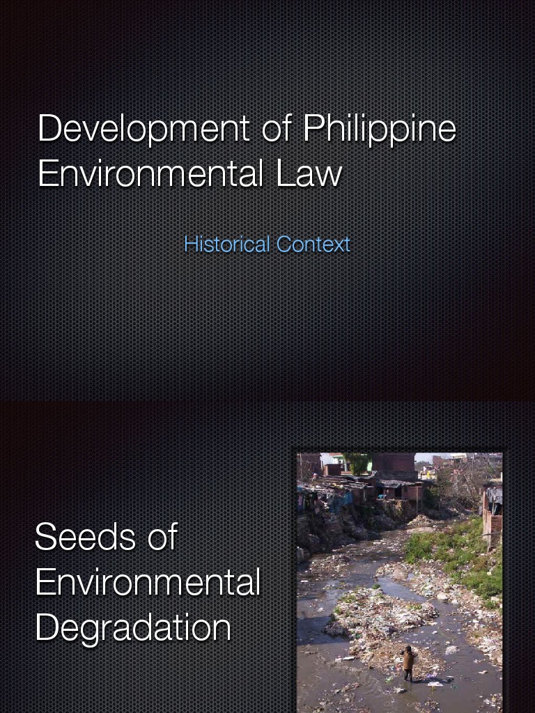 Philippine Environmental Law Evolution | PDF