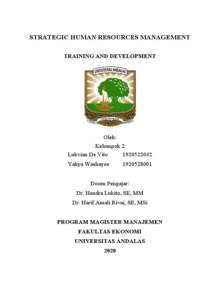 Training and Development | PDF