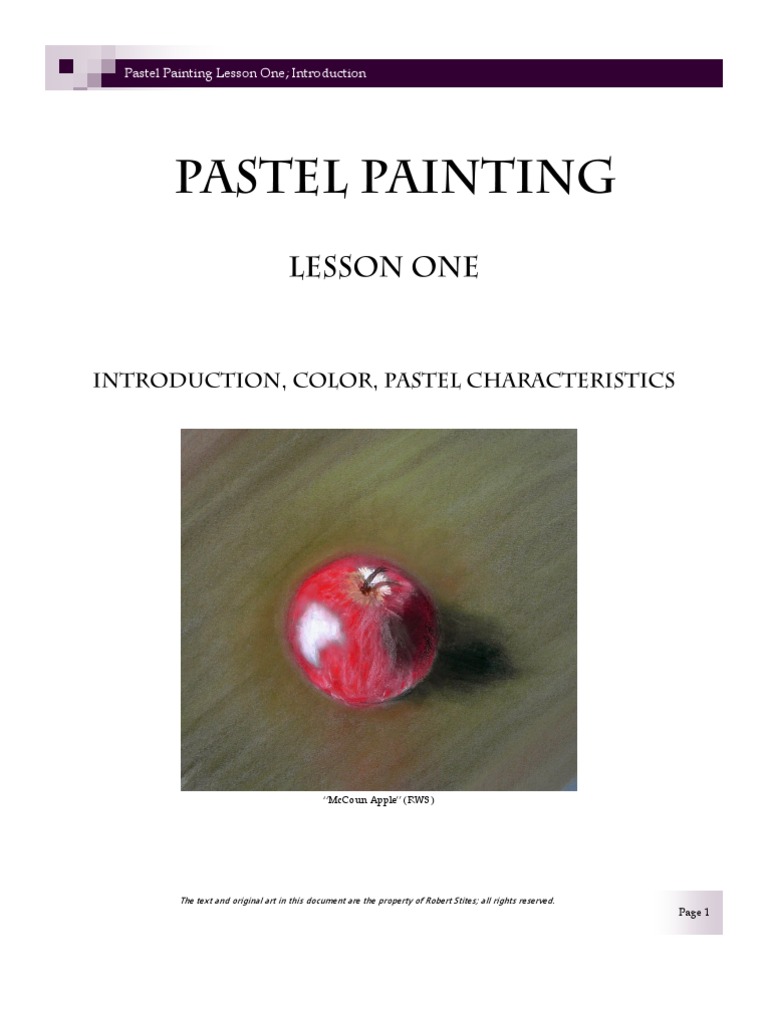 1 Pastel Painting | PDF | Pastel | Color