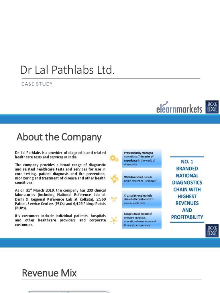 DR Lal Pathlabs LTD - Samplestudy - ElearnMarket | PDF | Investing ...