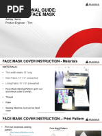 Fabric Facemask Tutorial | PDF | Seam (Sewing) | Textiles