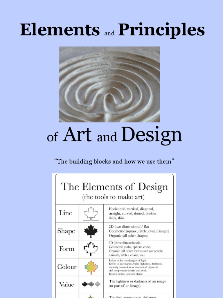 Elements and Principles of Art | PDF | Area | Color