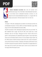 Economics of the NBA and Its Market Dynamics | PDF | National ...