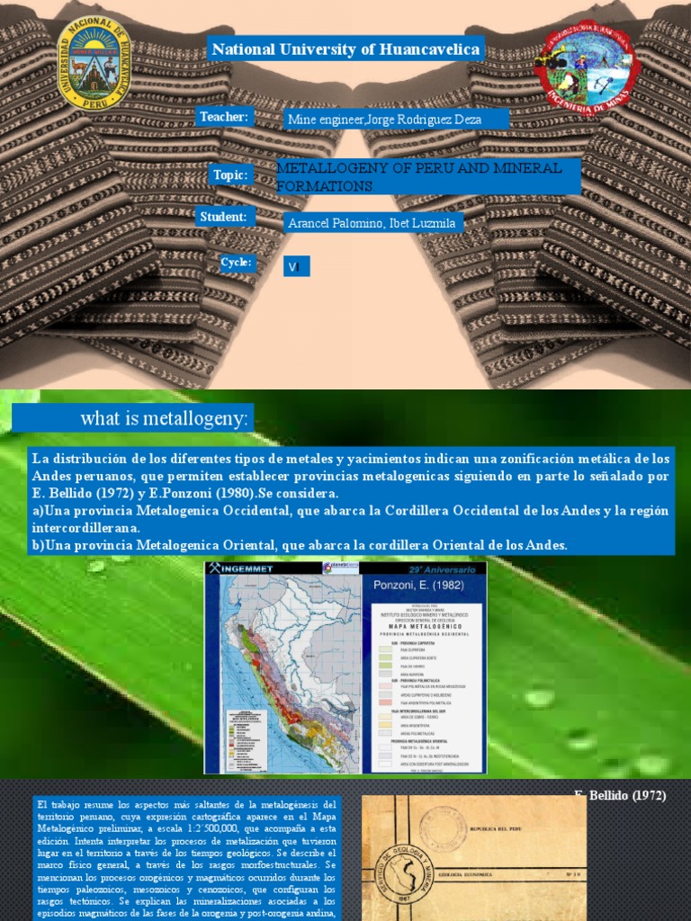 Metalogenia en El Peru | PDF | Andes | Cretáceo