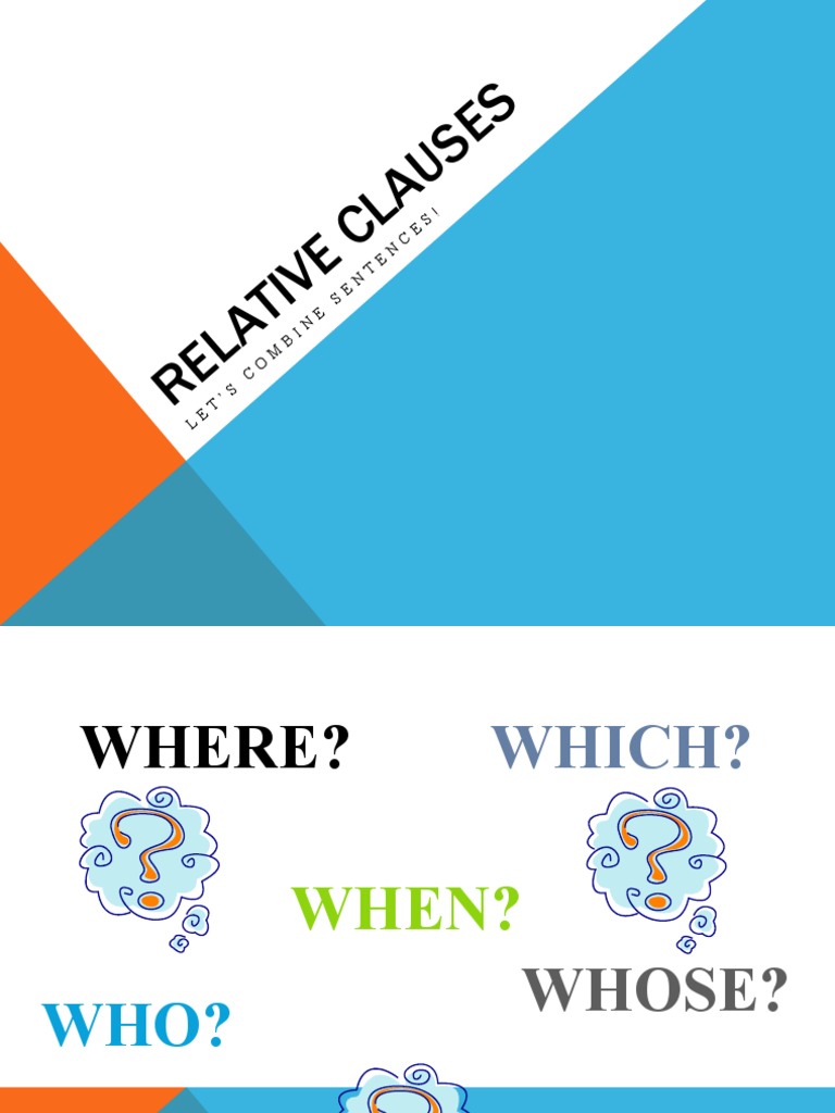 Introduction To Relative Clauses | PDF