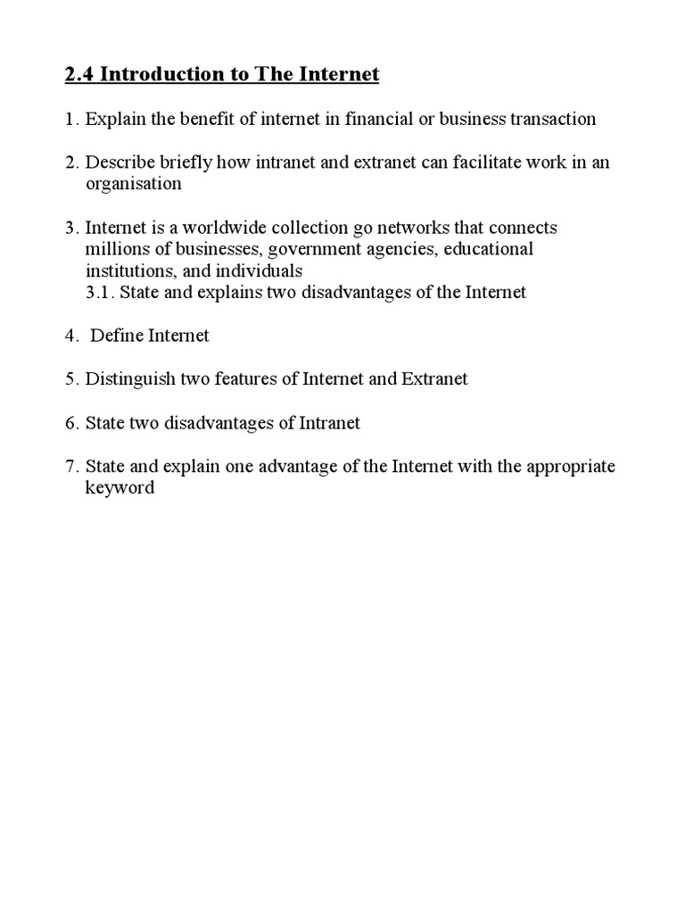 Internet Overview and Business Benefits | PDF | Computers