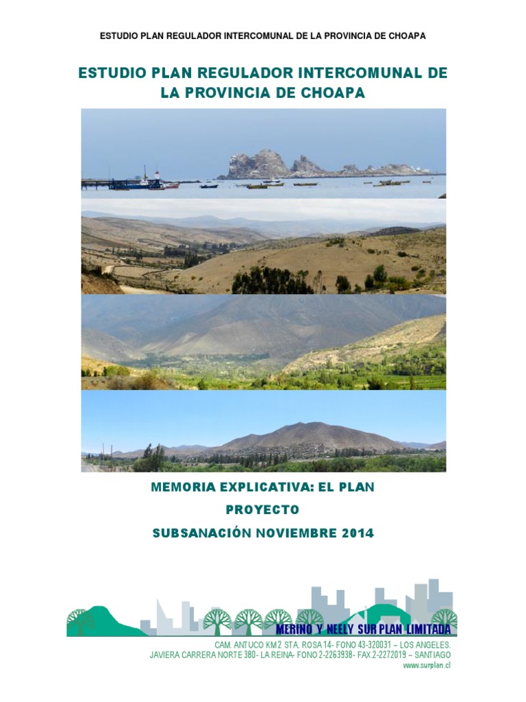 Plan Regulador Intercomunal Choapa | PDF | Agricultura | Minería