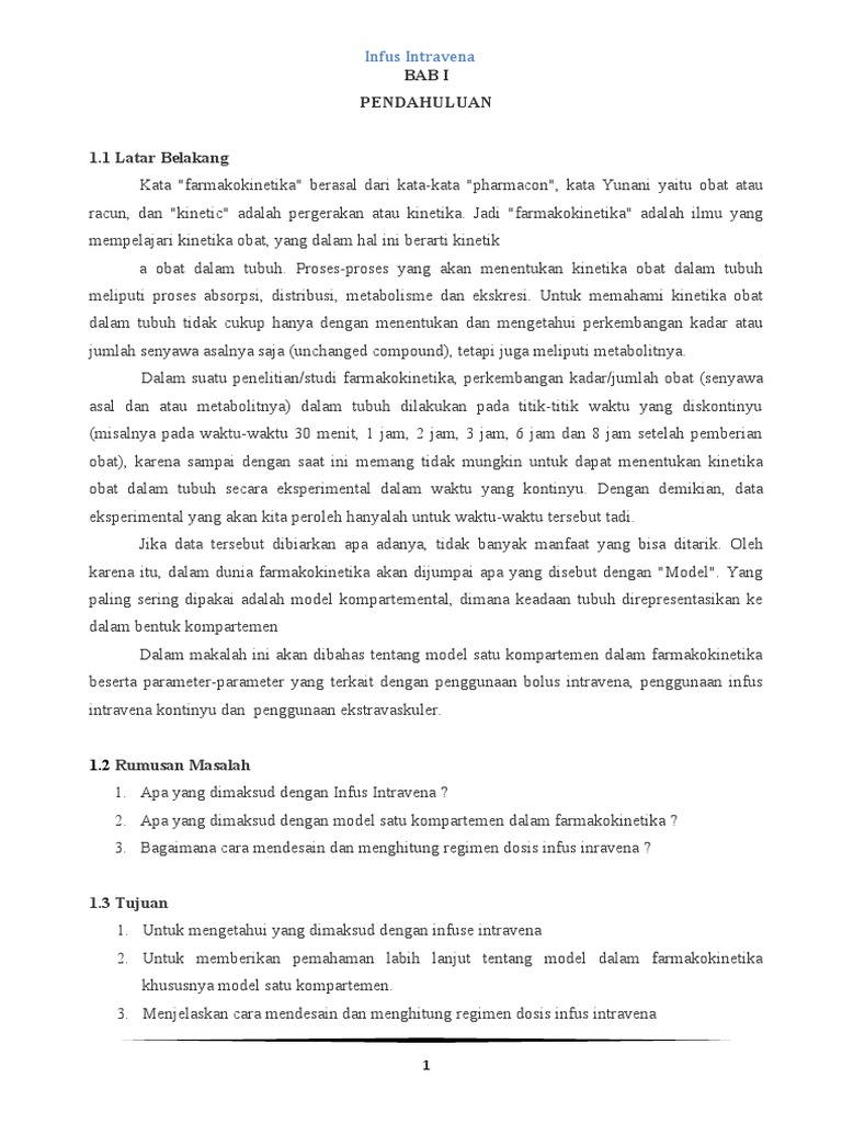 Infus Intravena | PDF