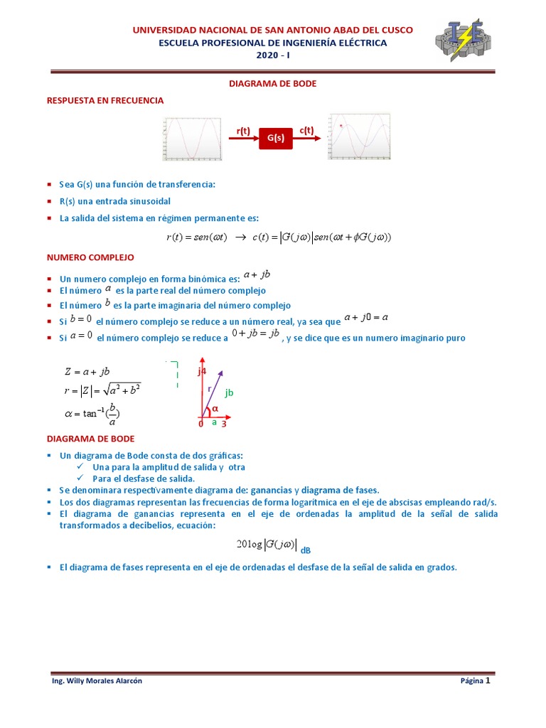 Diagrama de Bode-Ejemplos | PDF | Análisis | Ingeniería en telecomunicaciones
