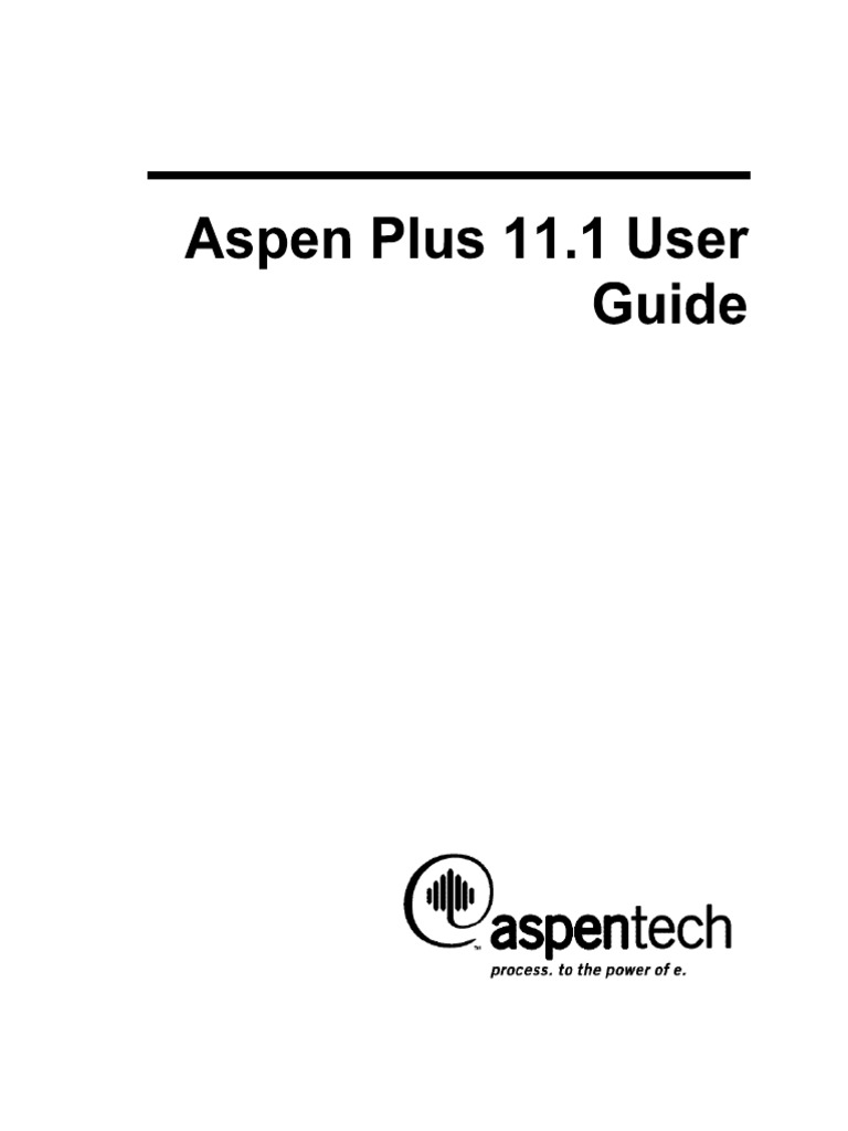 Aspen Plus 11.1 User Guide | PDF | Keyboard Shortcut | Trademark