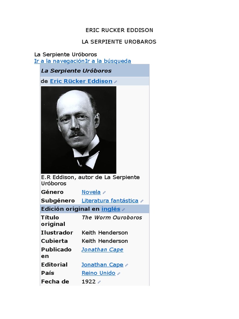 Articulo-Eric Rucker Eddison | PDF | Historia