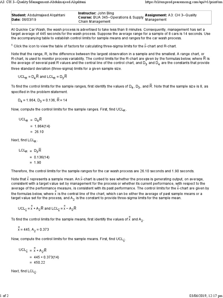 SCM | PDF | Mean | Standard Deviation