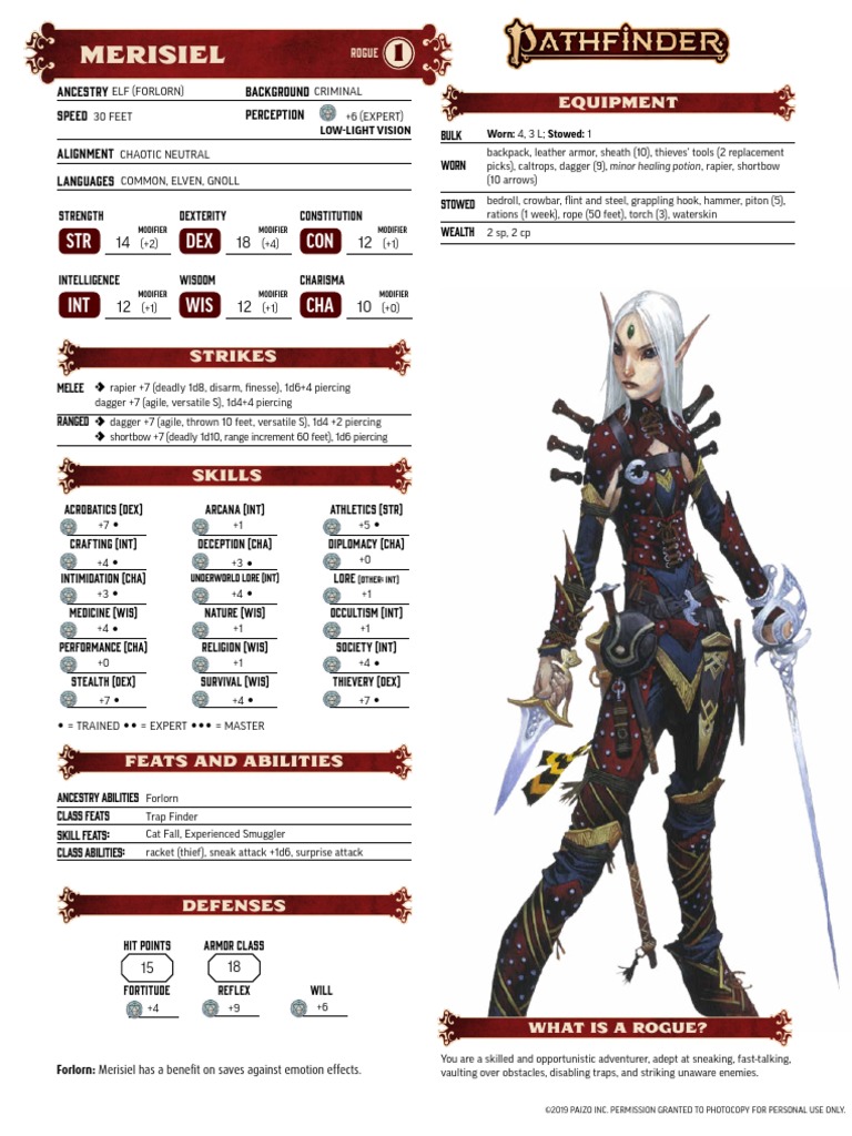 Merisiel - Level 1 | PDF | Weaponry | Leisure