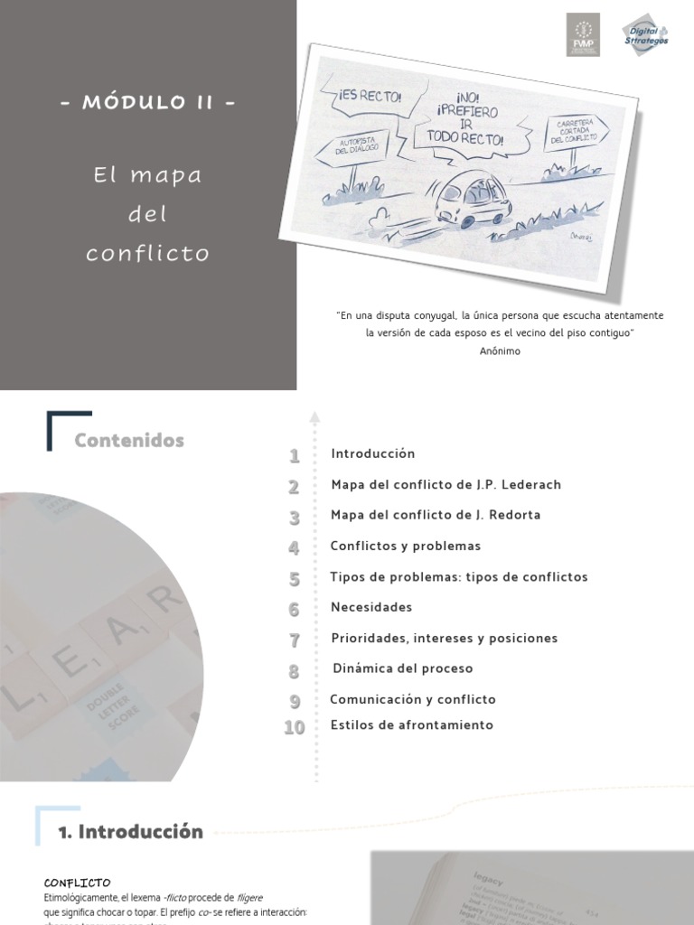 Módulo II. El Mapa Del Conflicto | Descargar gratis PDF | Conflicto ...