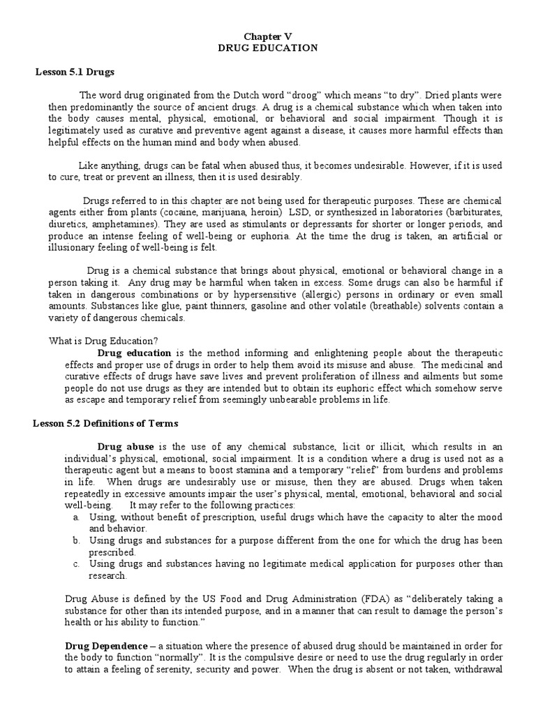 A Comprehensive Overview of Commonly Abused Drugs: Their ...