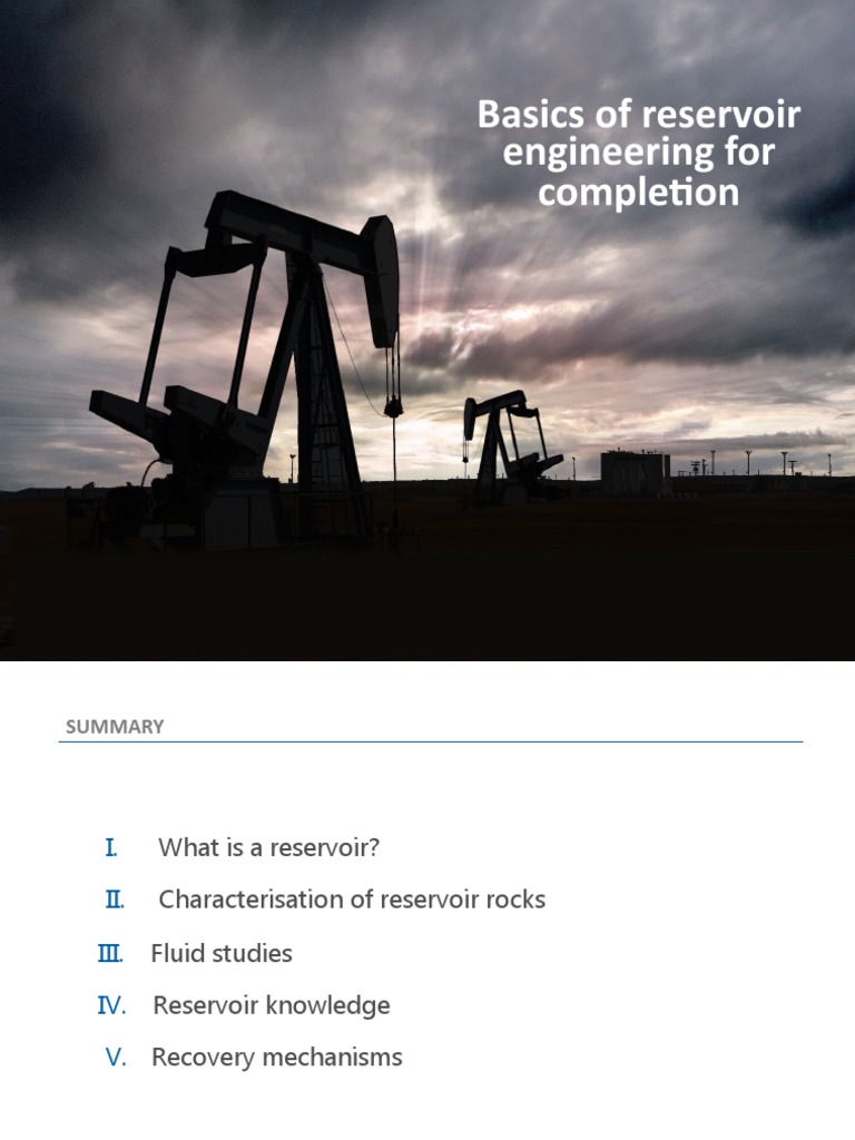 3-Reservoir Engineering For Completion | PDF | Petroleum Reservoir ...
