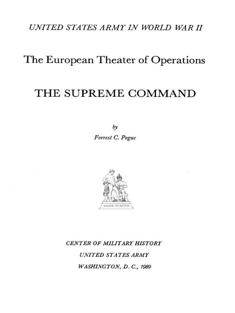 The Supreme Command | PDF | Military | Military Science