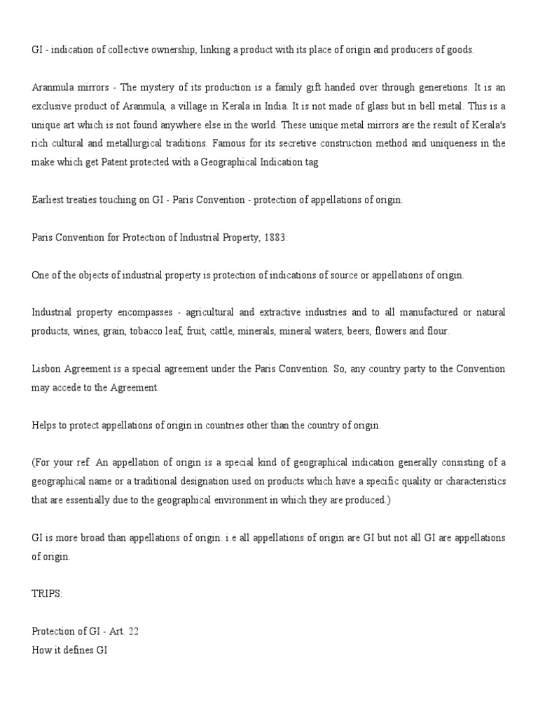 Geographical Indication | PDF | Business | Beverages