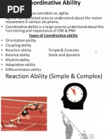 Types of Coordinative Abilities | PDF