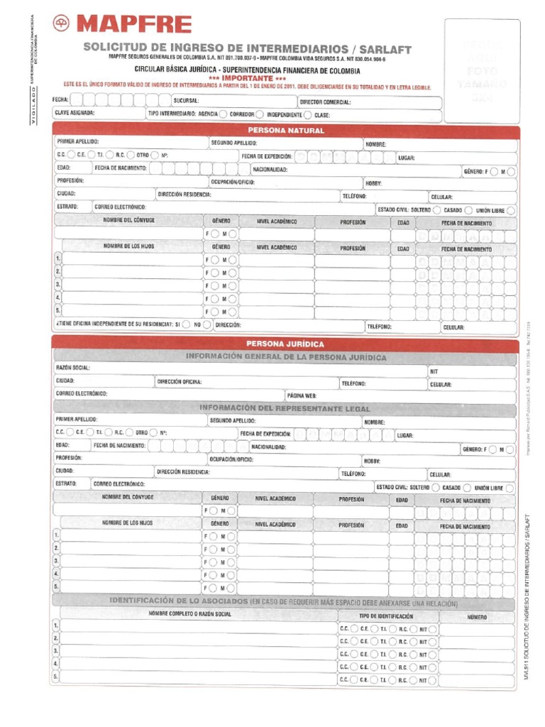 Formato Solicitud de Ingreso | PDF