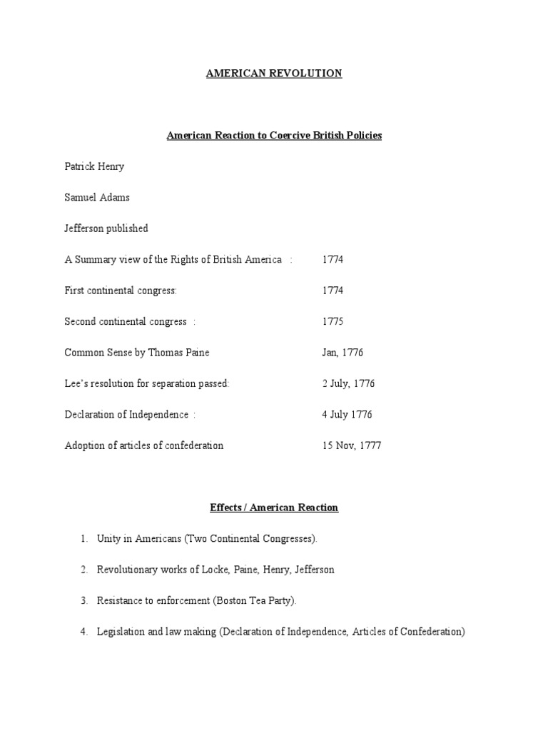 Revolutionary War | PDF | American Revolutionary War | United States ...