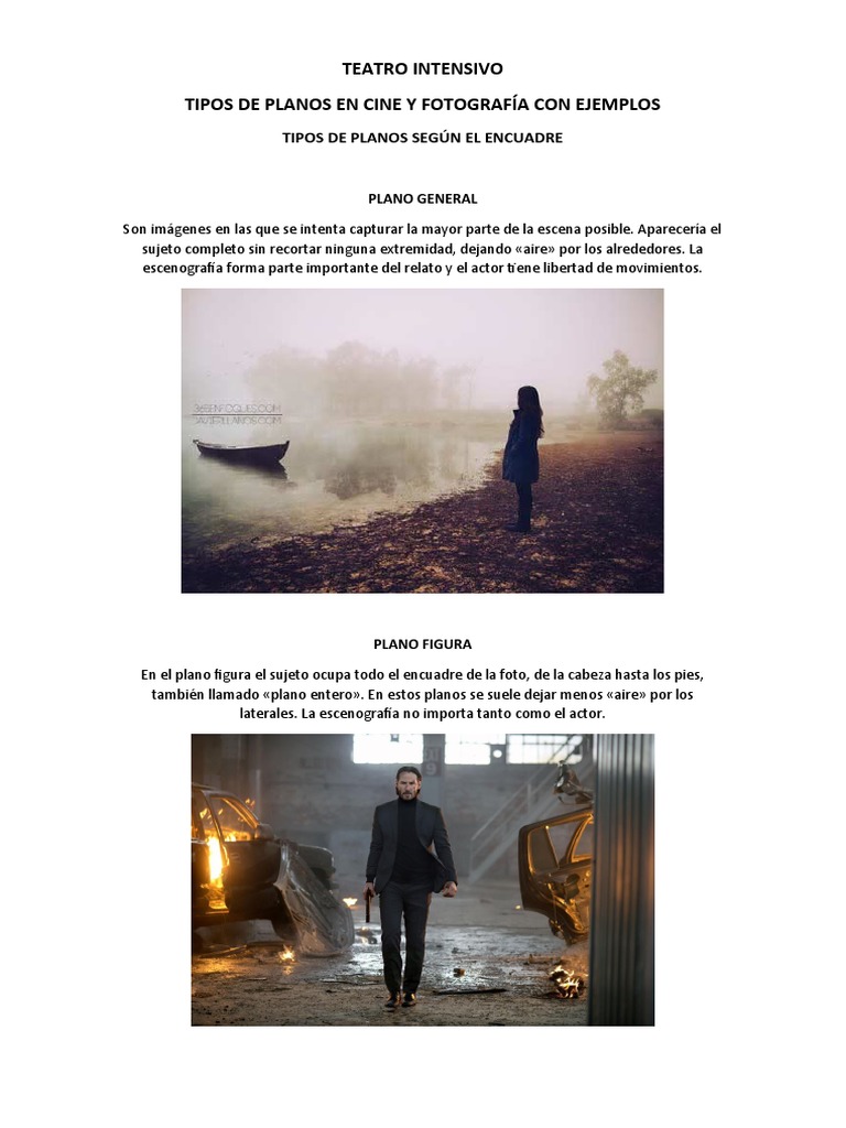 Tipos de Planos en Cine y Fotografía | PDF | Medios de arte | Cine