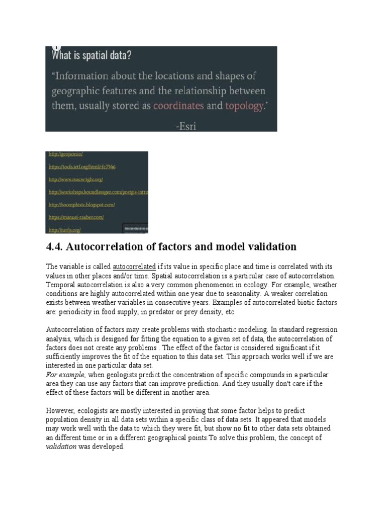 Spatial Data Analysis | PDF | Cross Validation (Statistics) | Resampling (Statistics)