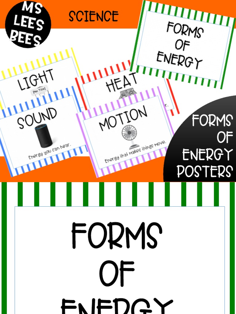 Energy Forms Educational Posters | PDF | Career & Growth | Wellness