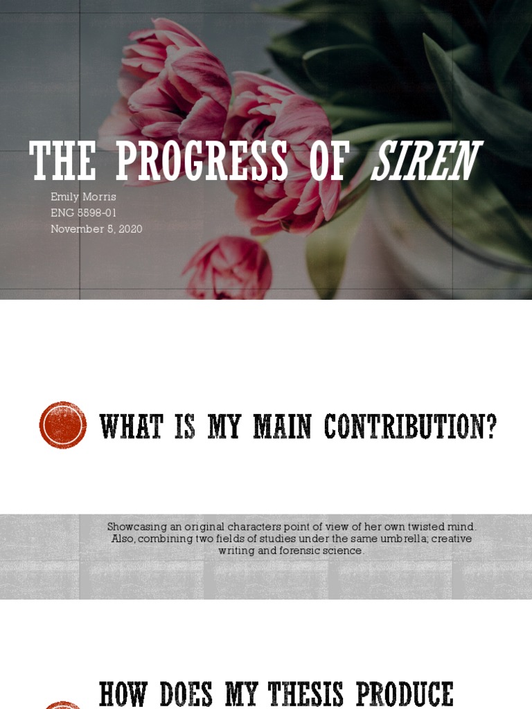 Thesis in Progress | PDF | Offender Profiling | Narrative