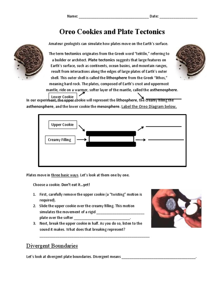 Oreo Lab and Plate Tectonics HW | PDF | Plate Tectonics | Earthquakes