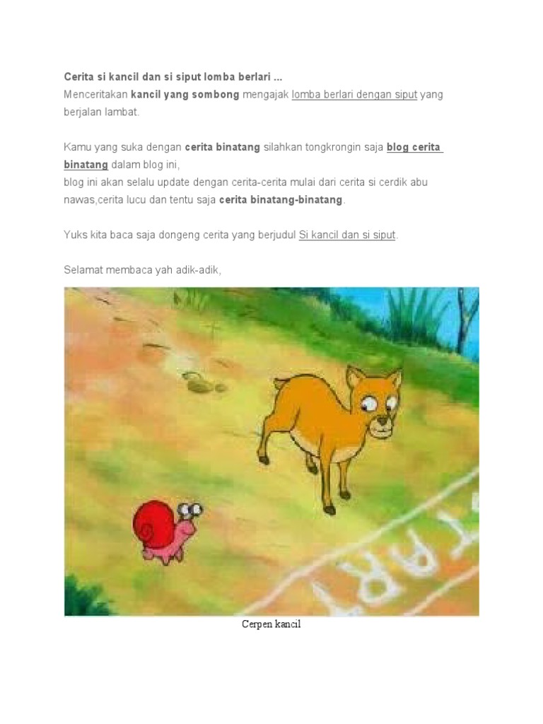 Cerita Si Kancil Dan Si Siput Pdf