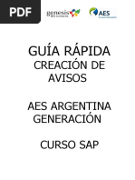 Creación de Aviso en SAP PM - IH01 | PDF | Informática
